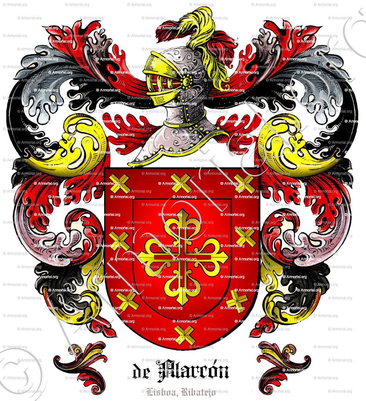 de ALARCÓN - Armoiries, blason, Etymologie et origine, nom de famille ...