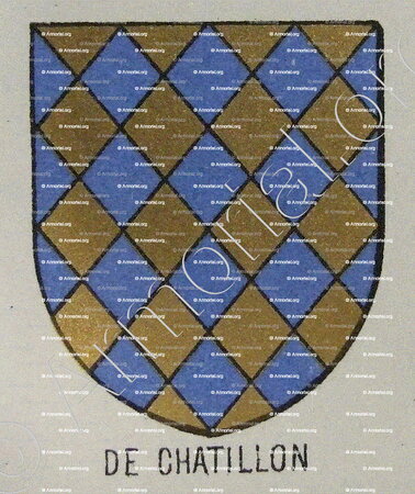 de CHATILLON - Armoiries, blason, Etymologie et origine, nom de famille ...